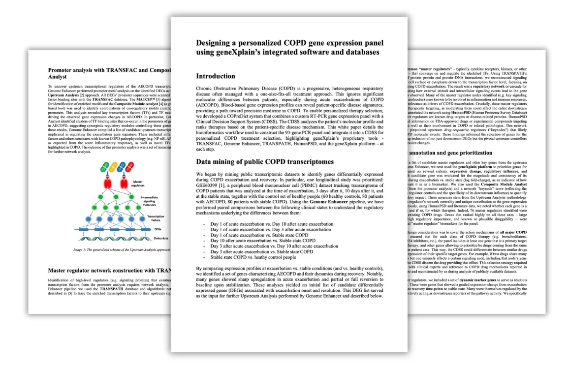 Designing a personalized COPD gene expression panel - GeneXplain GmbH